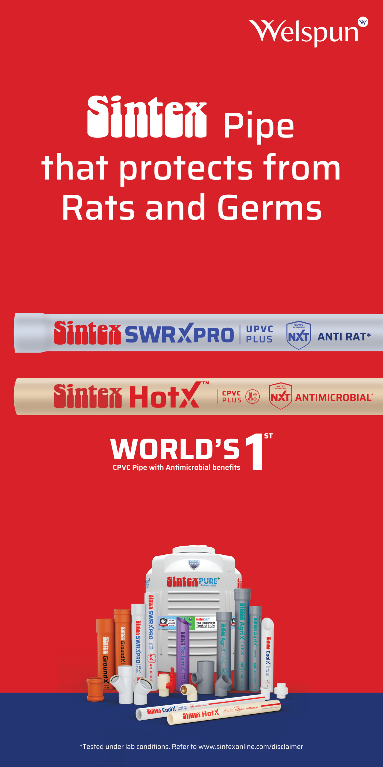 Sintex Plumbing Pipes & Fittings - cpvc, hdpe, upvc & pvc pipes
